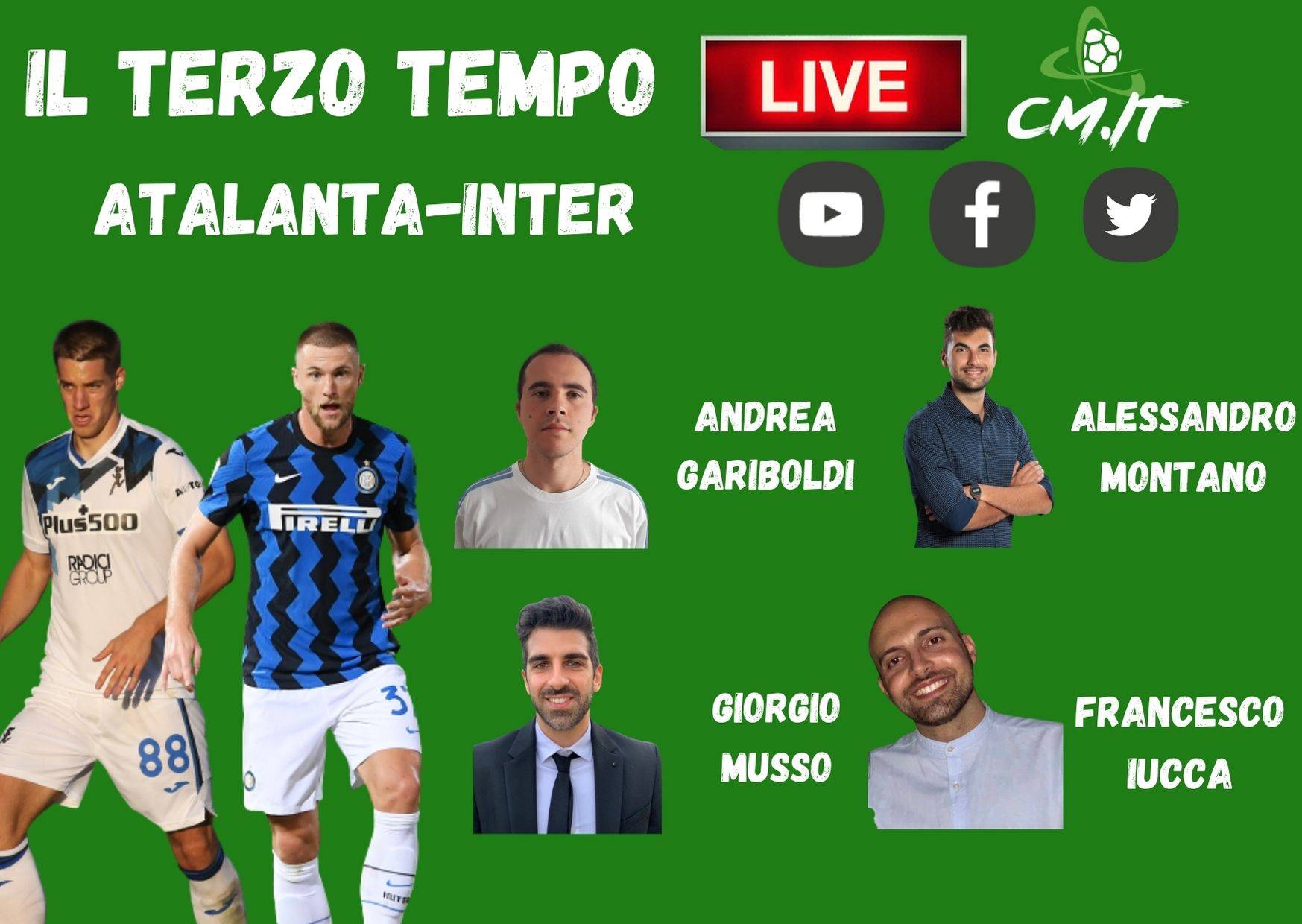 TERZO TEMPO CM.IT | SEGUI il post partita di Atalanta-Inter